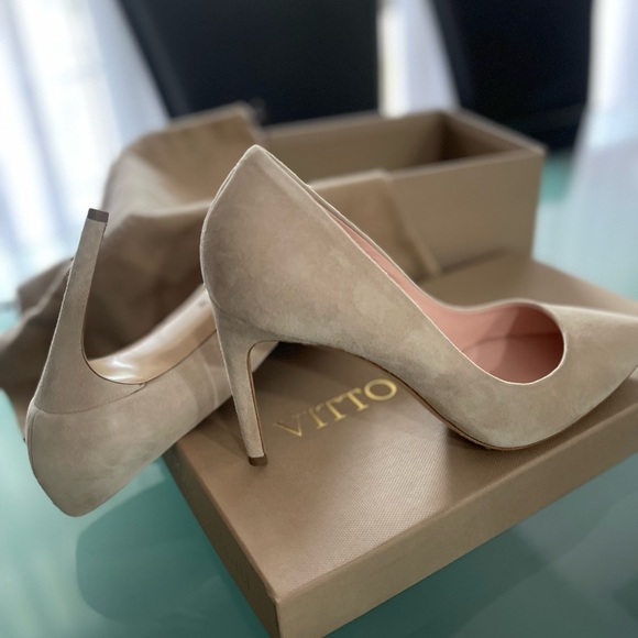 Shoes | Vittorio Virgili Suede Stiletto Pumps | Poshmark